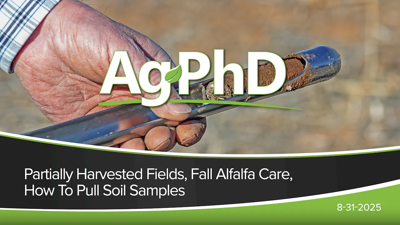 Partially Harvested Fields, Fall Alfalfa Care, How To Pull Soil Samples ...
