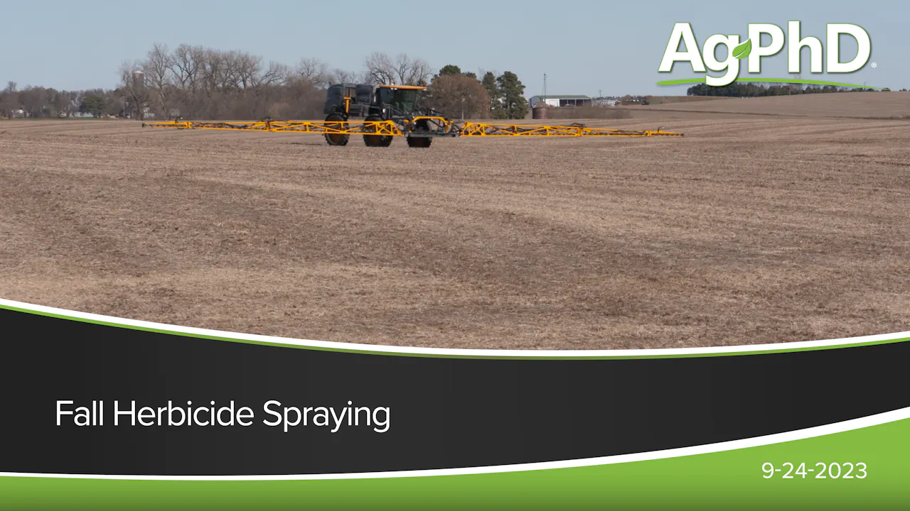 Fall Herbicide Spraying | Ag PhD - 2023 - AcresTV