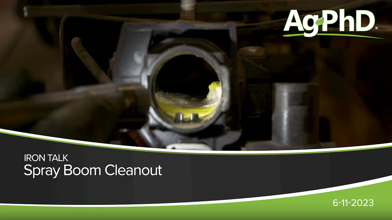 Spray Boom Cleanout | Ag PhD - 2023 - AcresTV