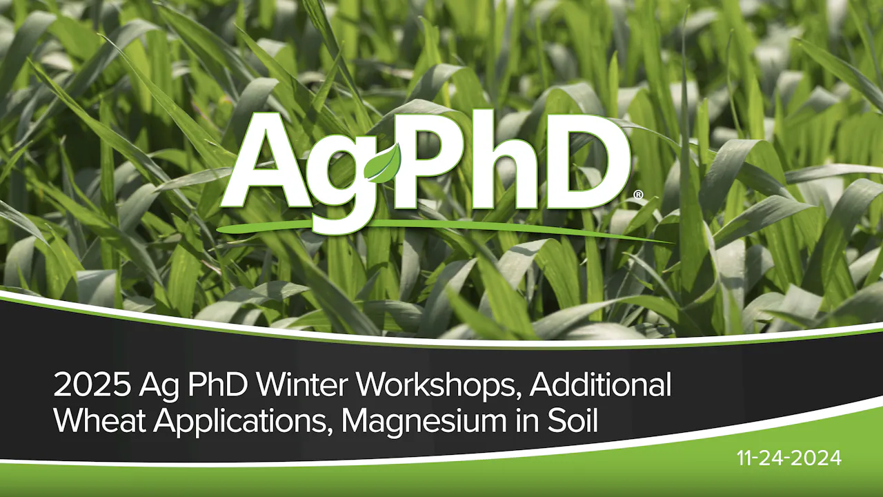 2025 Ag PhD Winter Workshops, Additional Wheat Applications, Magnesium ...