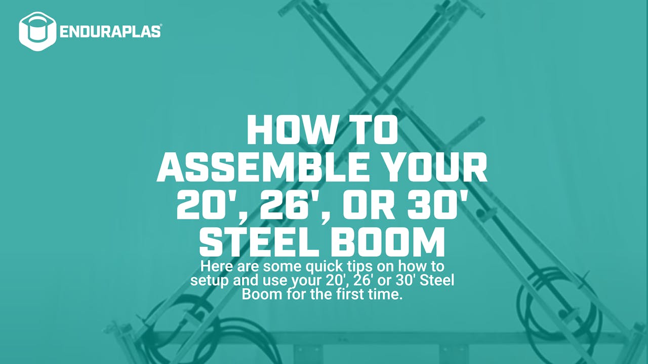 How to Assemble Your 20', 26' or 30' Steel Boom | Enduraplas® - Expert ...