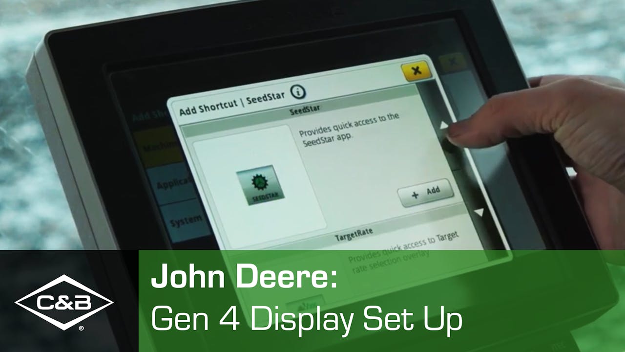 John Deere Gen 4 Display Set Up | C & B - AcresTV
