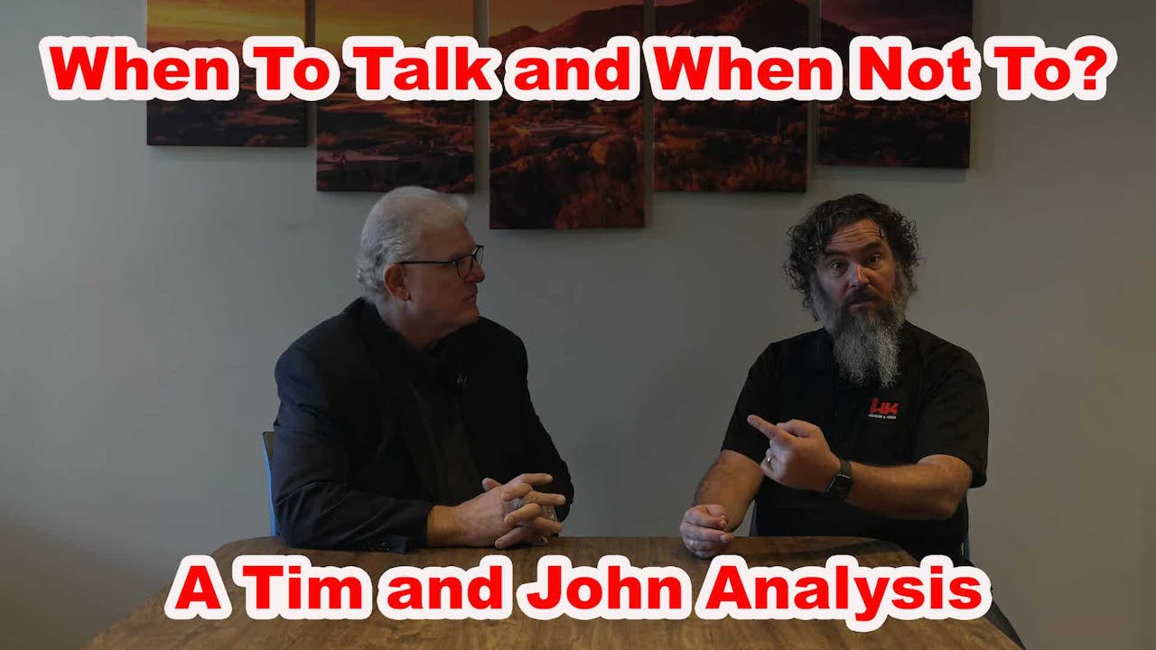 When To Speak, What To Say: A Tim And John Analysis. - Active Self ...