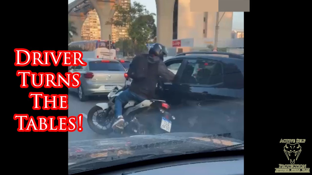 Driver Turns The Tables On Armed Robber - Active Self Protection