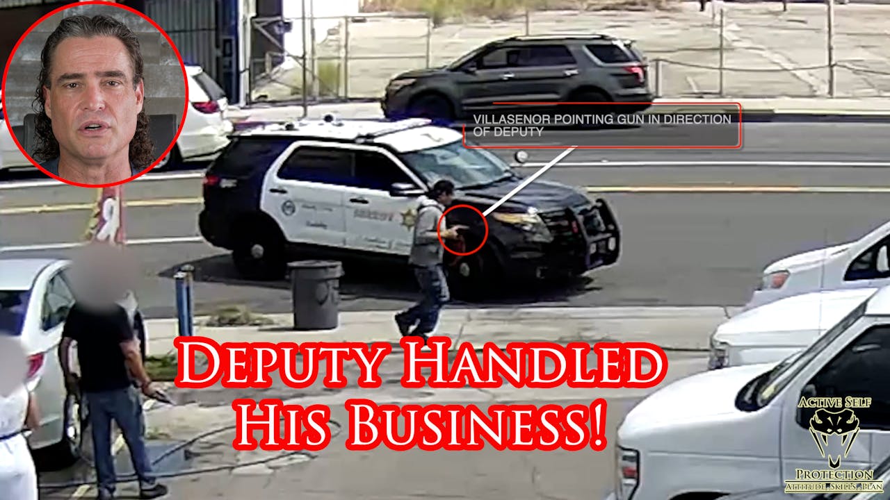 Deputy Puts Armed Robber Down - Active Self Protection