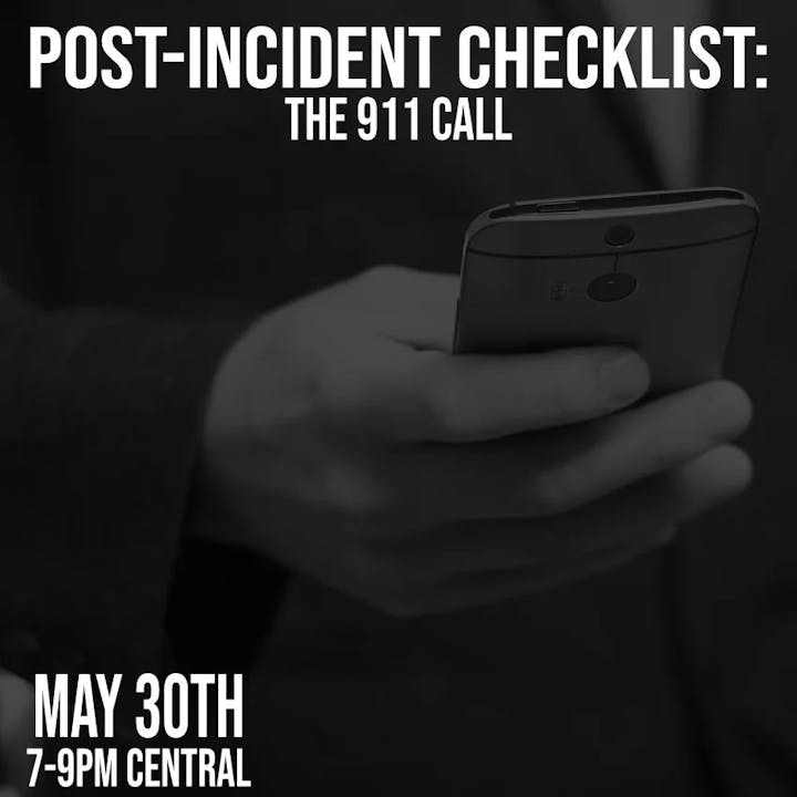 Post-Incident Checklist: The 911 Call - ASP Online Seminars - Active ...