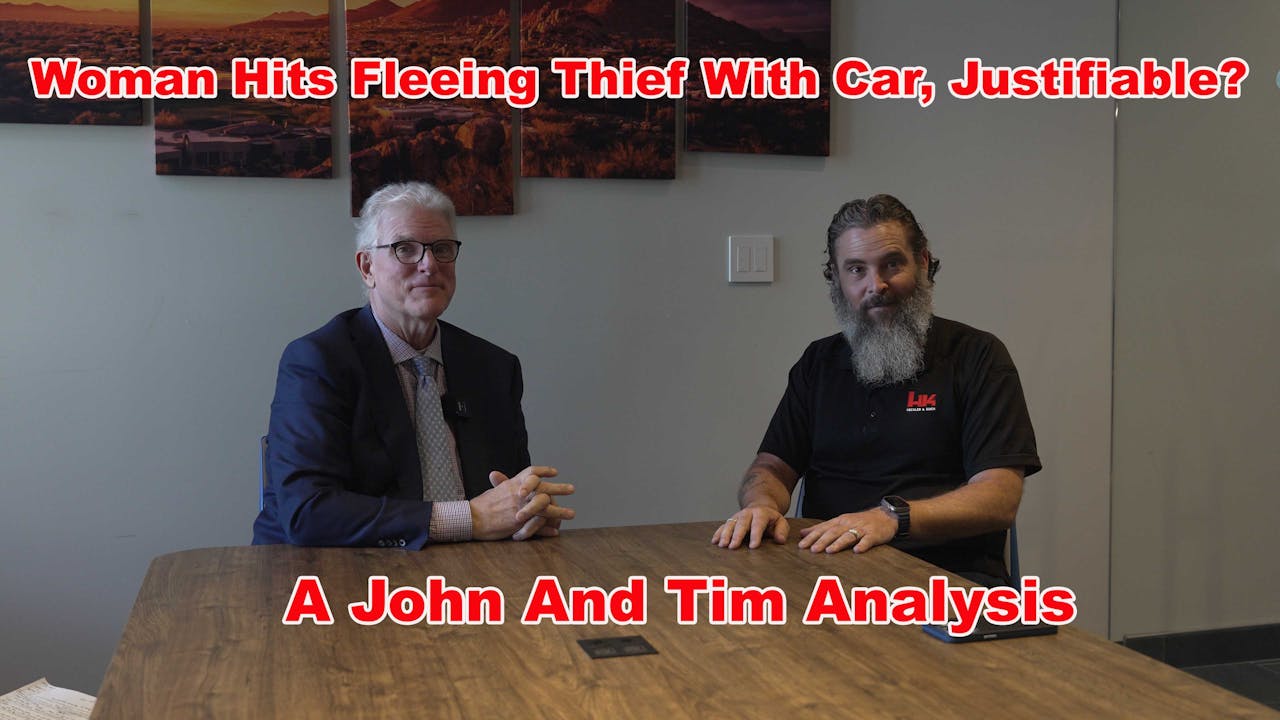 Woman Hits Fleeing Thief With Car, Justified?: A John And Tim Analysis ...