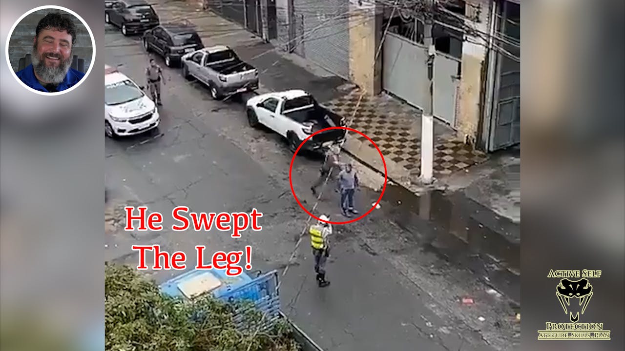 Officer Sweeps Perps Leg To Take Him Down - ASP Badge Cams - Active ...