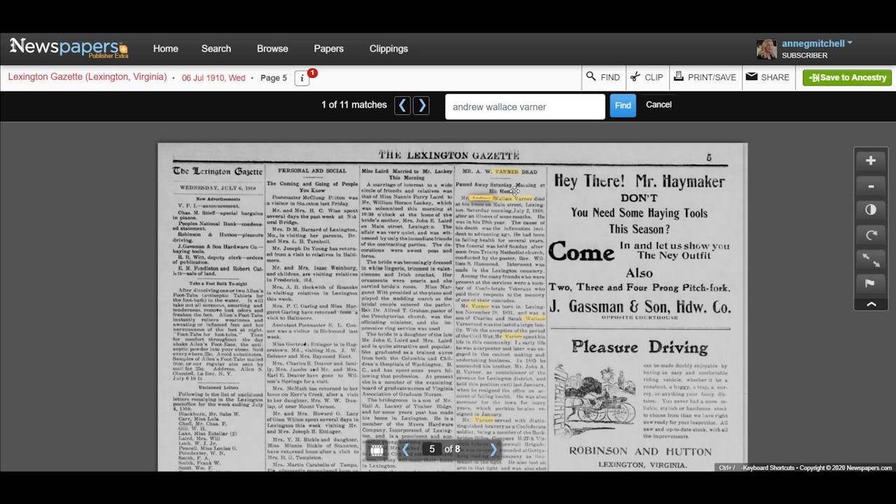 How To Save Or Clip An Article on Newspapers.com - Newspapers Help ...