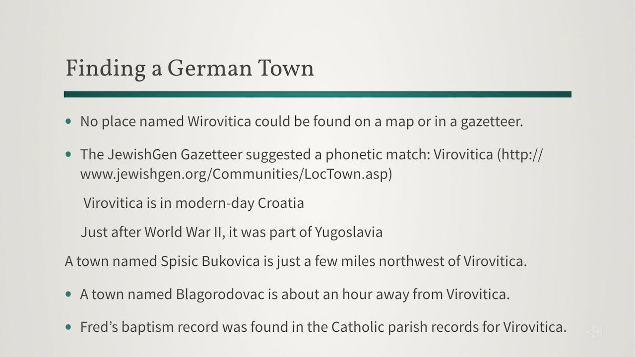 I Can?t Find a German Town With This Name! - German Genealogy: The ...