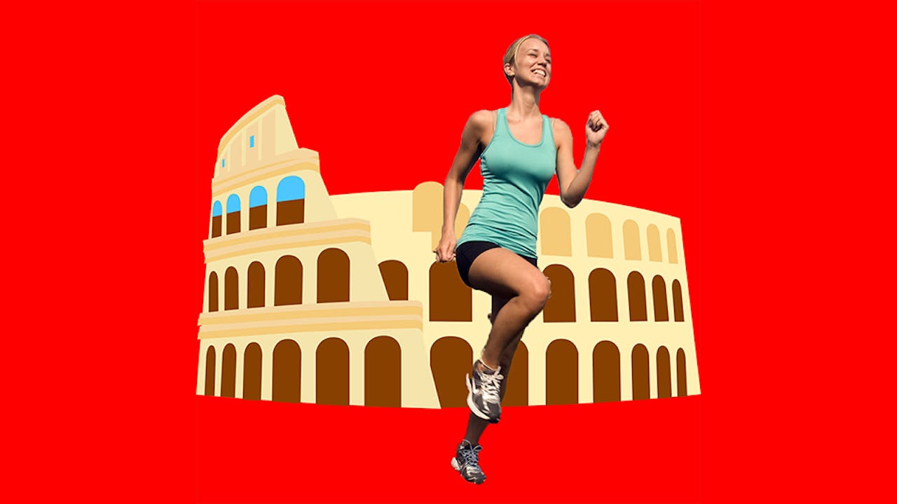 Roberta ran rings around the Roman ruins - ANGLOPOD | English ON DEMAND