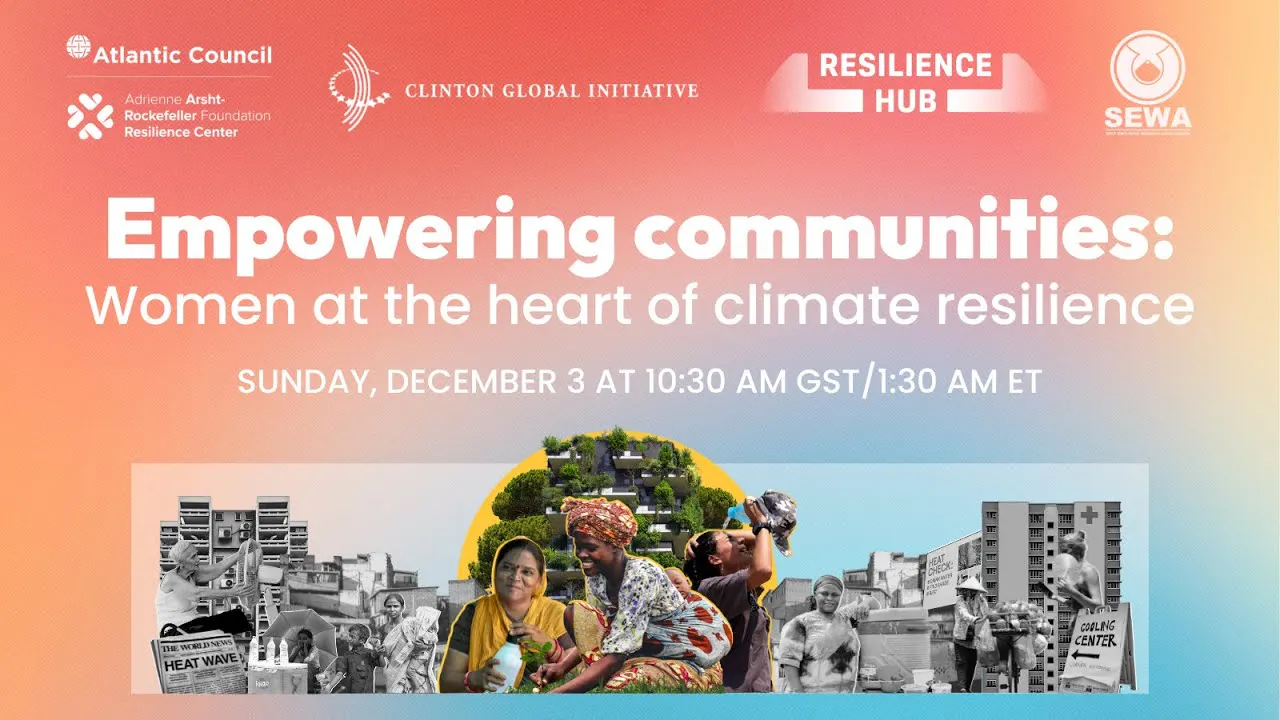 Empowering communities: Women at the heart of climate resilience w/Sec ...