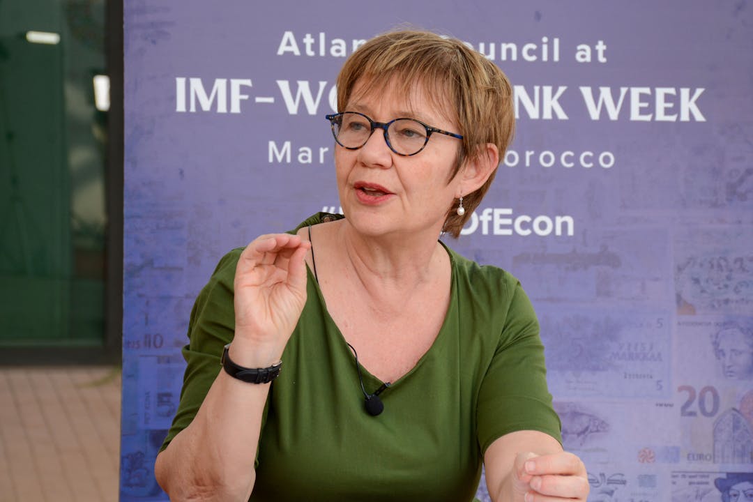 A conversation with EBRD President Odile Renaud-Basso - IMF-World Bank Week 2023 - Atlantic ...