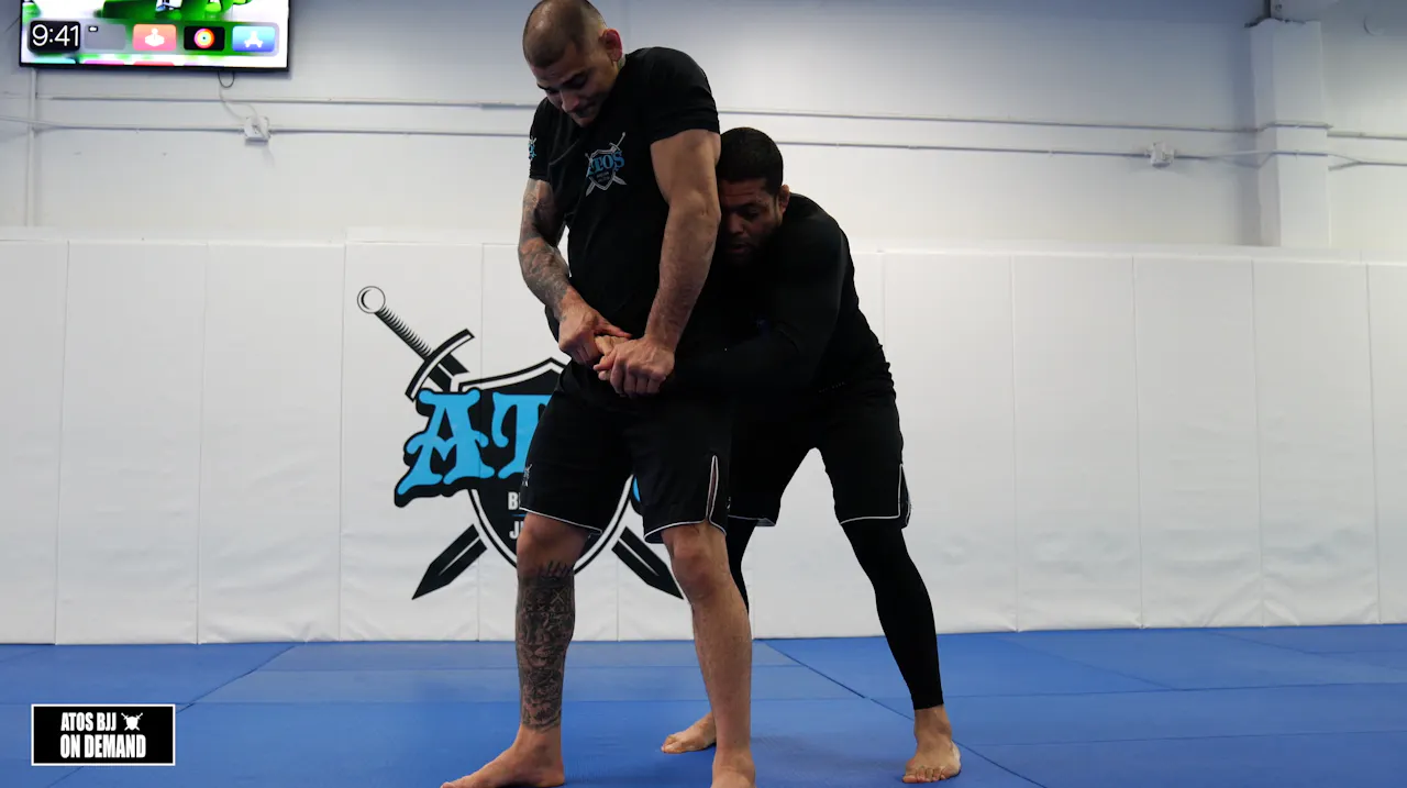 Foot Sweep from Body Lock - Andre Galvao - Atos BJJ OnDemand
