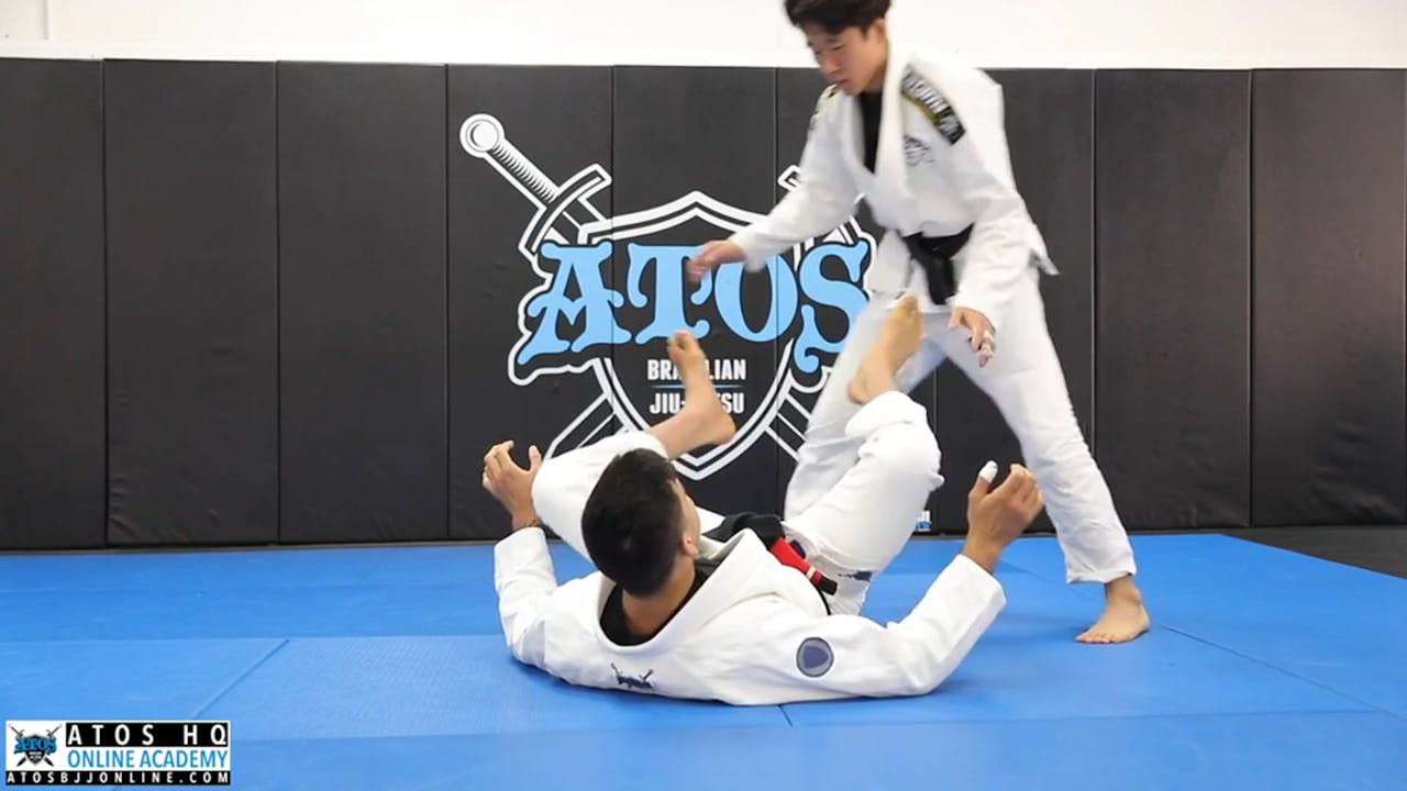 Strong X Guard Entry + Sweep From Knee Shield Guard - Open Guard - Atos ...