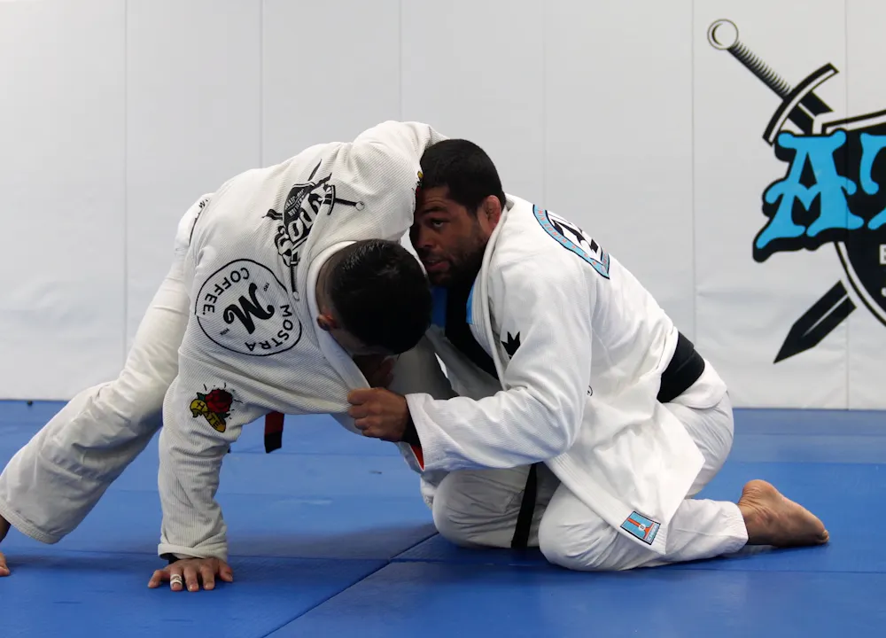 Double Collar Grip to Effective Single Leg Attack - Andre Galvao - Atos ...