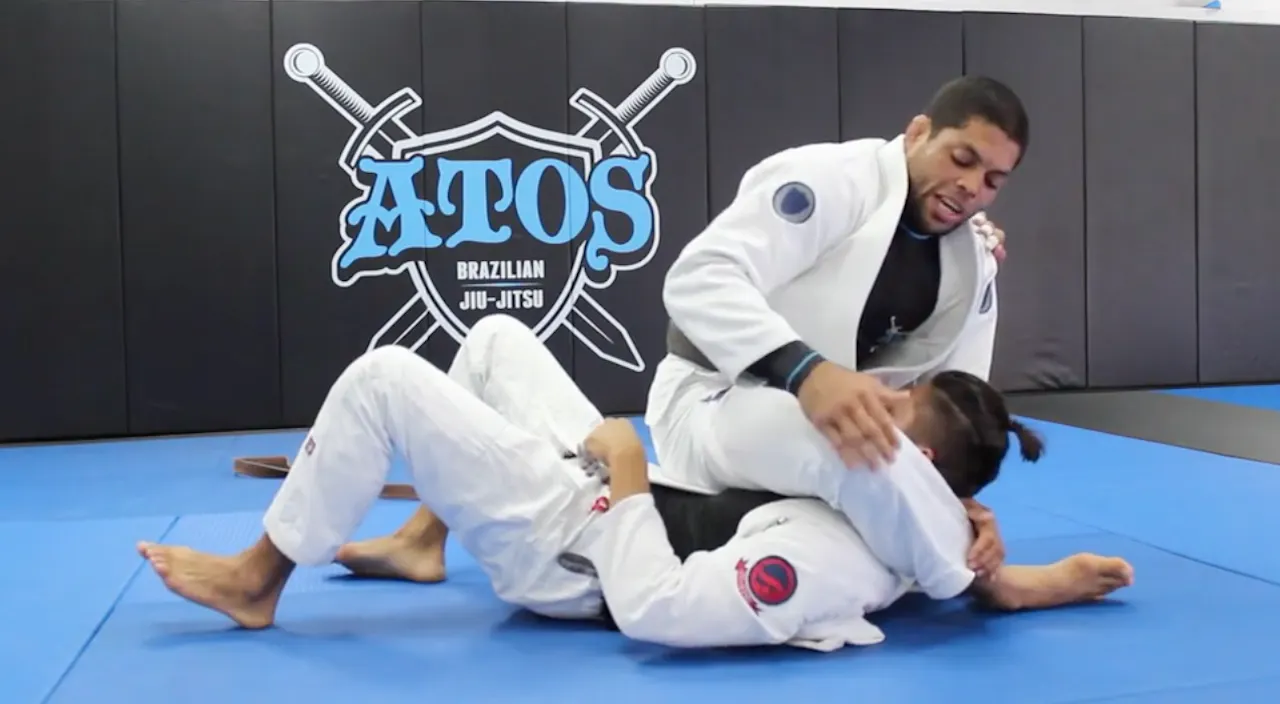 Arm Trap Triangle Attack From Side Control - Andre Galvao - Atos BJJ ...