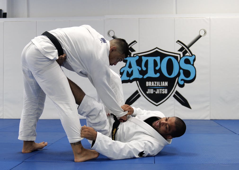 Tripod Sweep to Modified X Double Pants - Andre Galvao - Atos BJJ OnDemand