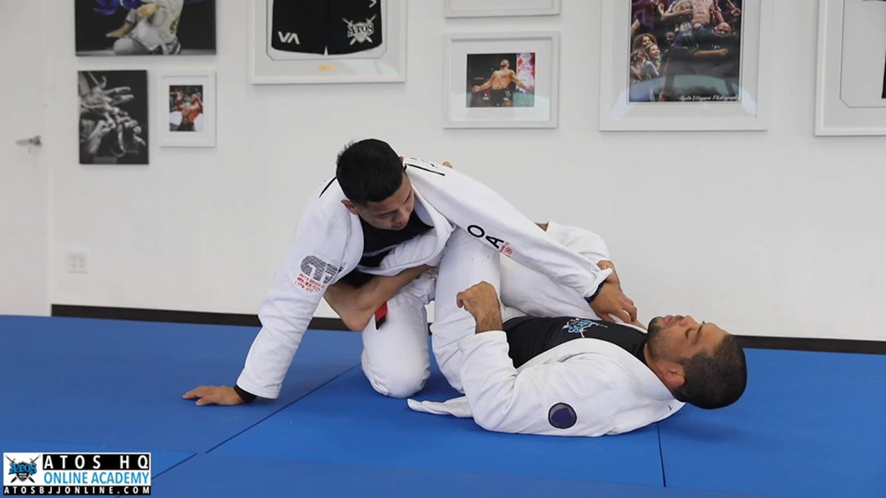 Half Guard Shoulder Pressure Escape to One Leg X Set Up - Andre Galvao ...