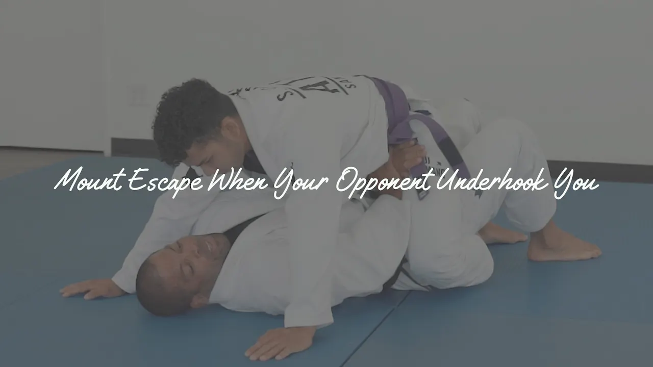 Mount Escape When Your Opponent Underhook You - Atos BJJ OnDemand