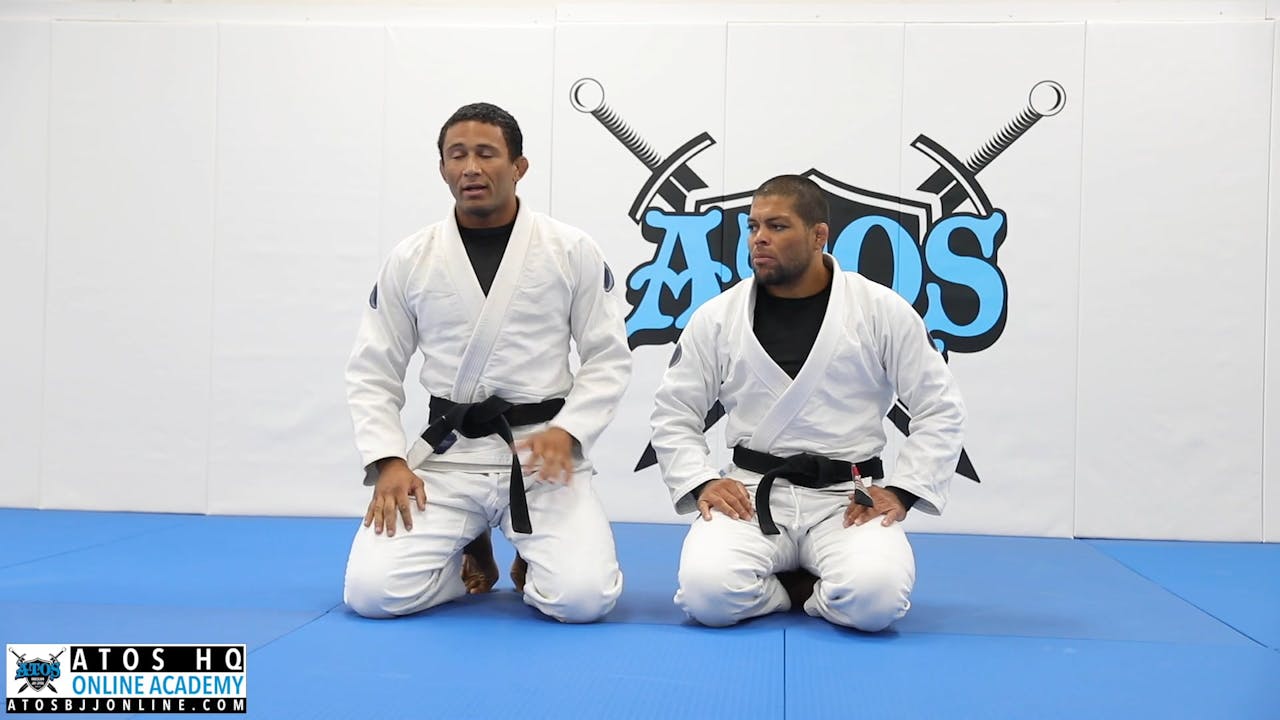 Side smash knee cut dealing with under hook from half guard - Atos BJJ ...