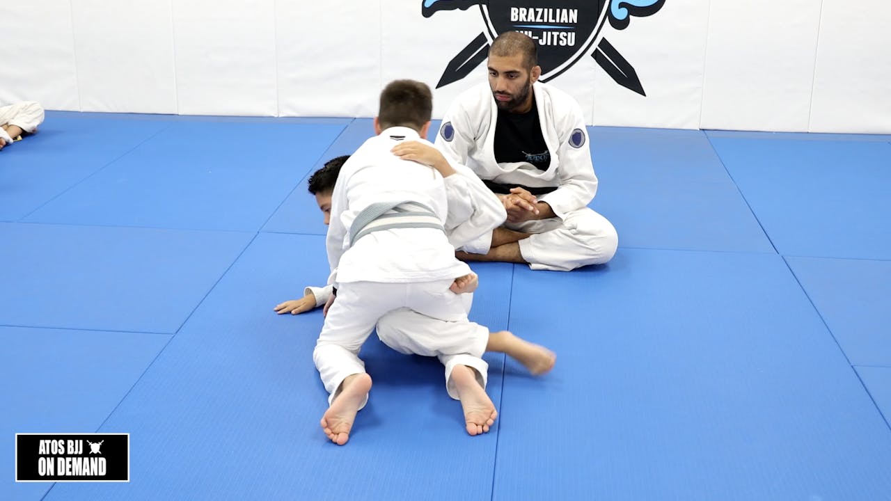 Knee Shield Underhook Sweep - Kid's Class - Nisar Loynab - Atos BJJ ...