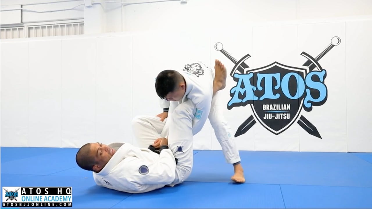 Berimbolo Back Take From DLR Lasso Guard + Sweep to Knee Cut Option ...