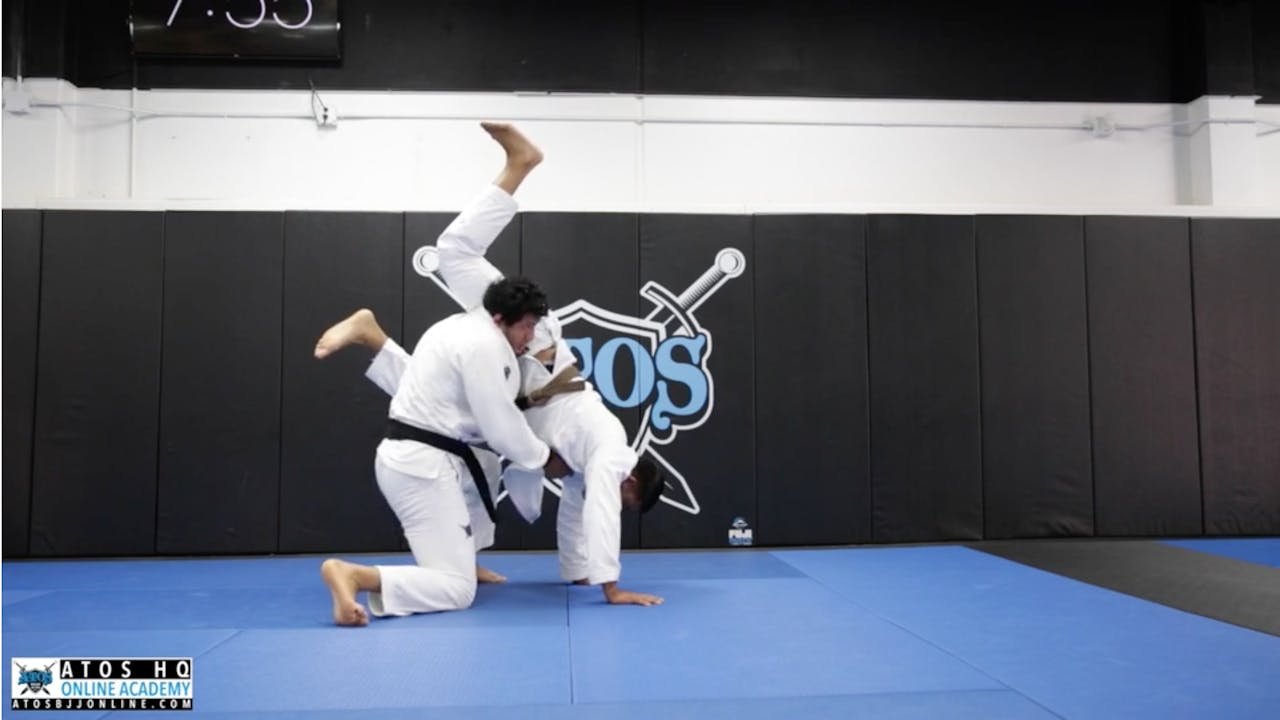 Kata Guruma Takedown to Back Take - Lucas Barbosa - Atos BJJ OnDemand