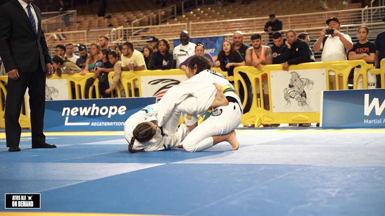 In Action: Worm Guard Sweep by Jadeya Reber at the 2023 IBJJF Pan ...