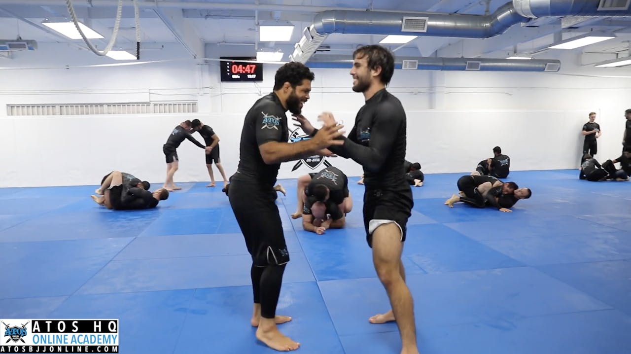 Andre Galvao Rolling Against Purple Belt - Atos BJJ OnDemand