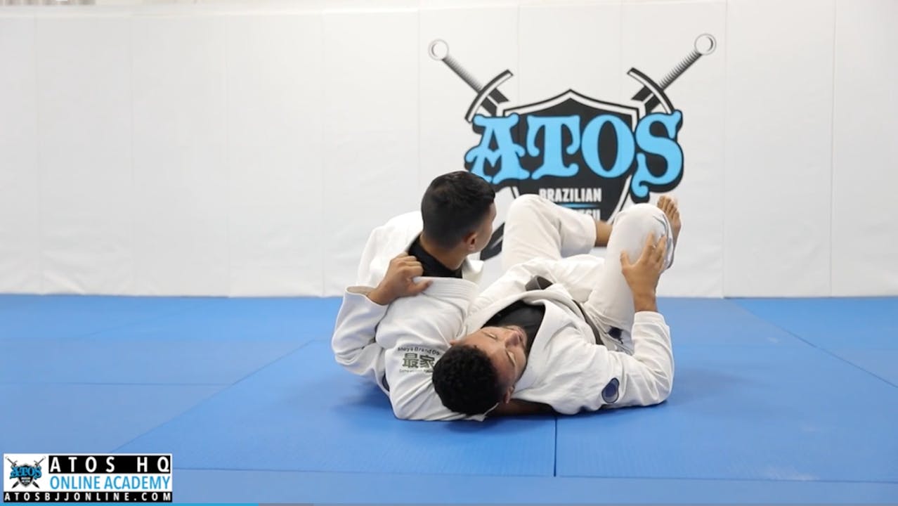 Sweep from Quarter Guard When Opponent Back Steps + Back Take - Back ...