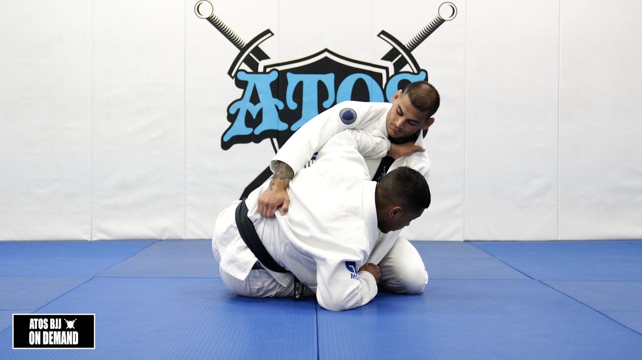 Knee Shield Collar Sleeve to Sweep - Rolando Samson - Atos BJJ OnDemand