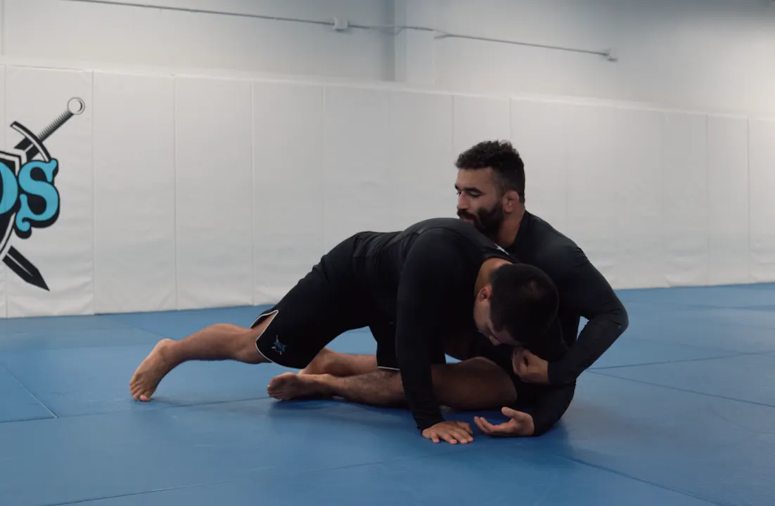 Sitting Guard Strategy to Arm Drag and Front Head Lock | Part 1 - Mike ...
