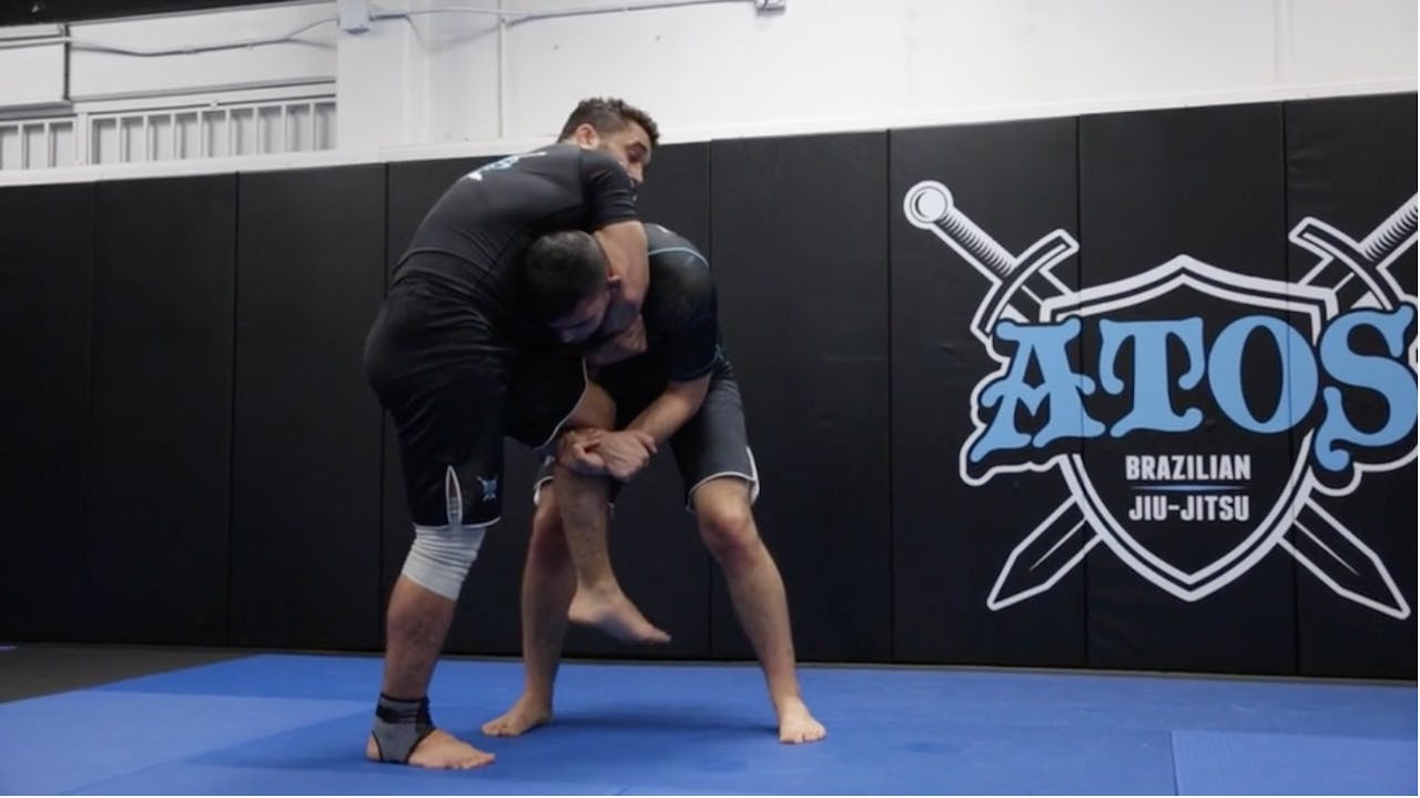 Basic Single Leg Takedown Defense with Headlock and Sprawl - Mike Perez ...