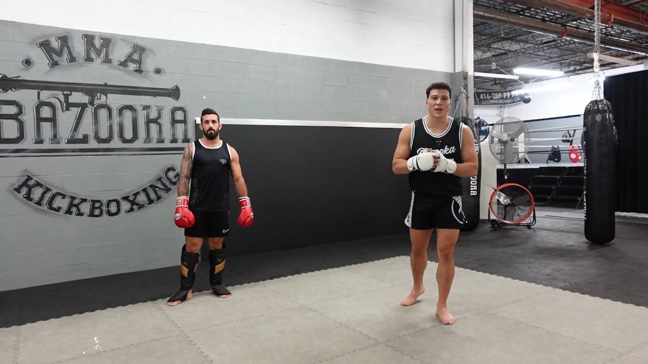 SPARRING DRILL - DEFENDING CALF KICKS - SPARRING DRILLS - Bazooka ...