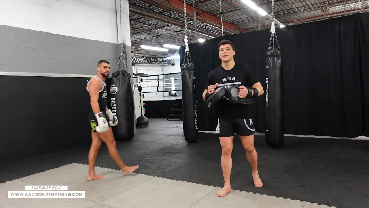 PADWORK - REAR SHOULDER FEINT ATTACKS - PADWORK DRILLS - Bazooka ...