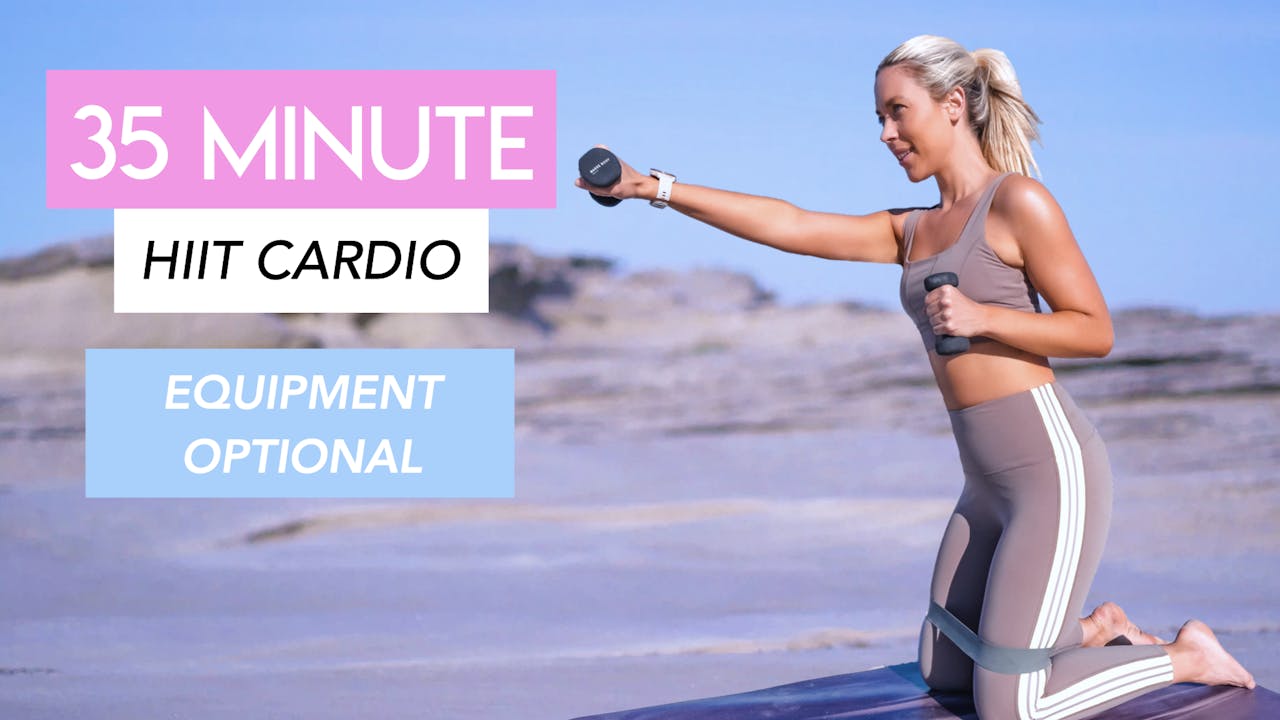 35 Minute Hiit Pilates Class Booty Band And Ankle Weights Optional
