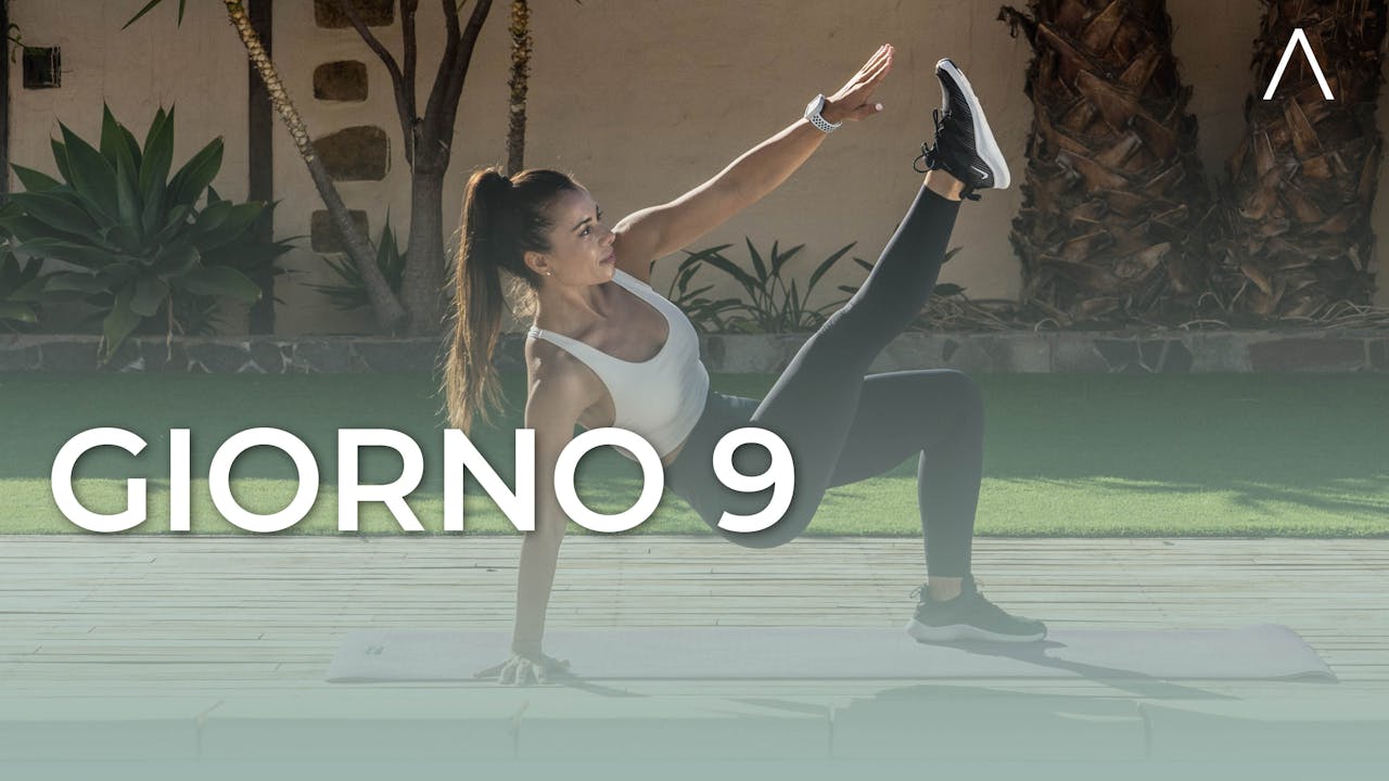 Giorno 9: GAG - gambe, addome, glutei (con manubri, sedia ed elastico) - Arya Training