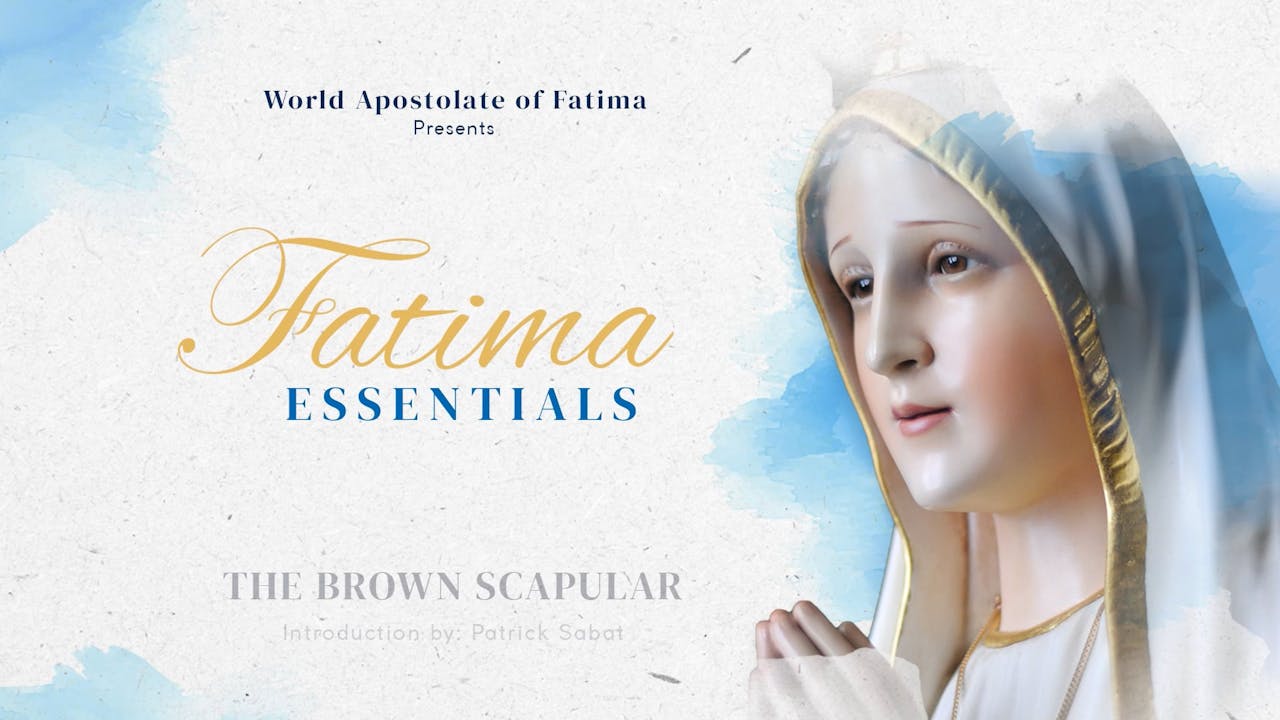 Fatima Essentials Brown Scapular - Our Lady's Blue Army