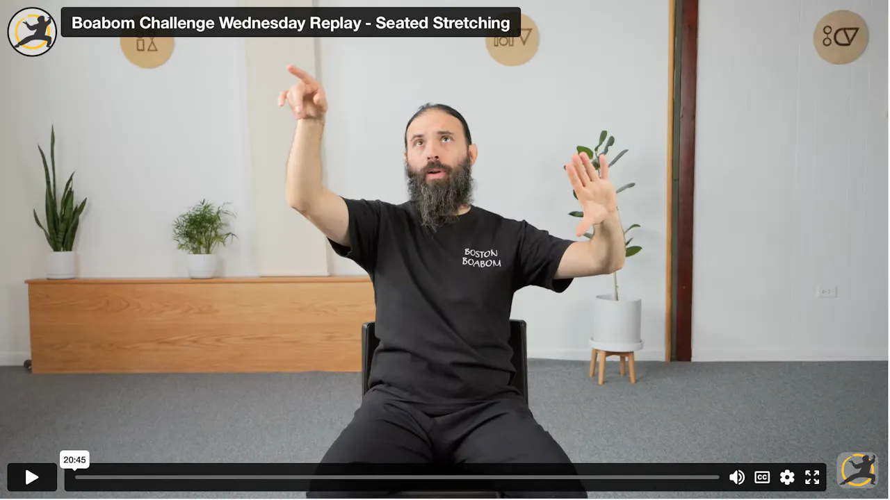 Boabom Challenge - Day 3 - Seated Stretches - Boabom Journey: Mindful ...