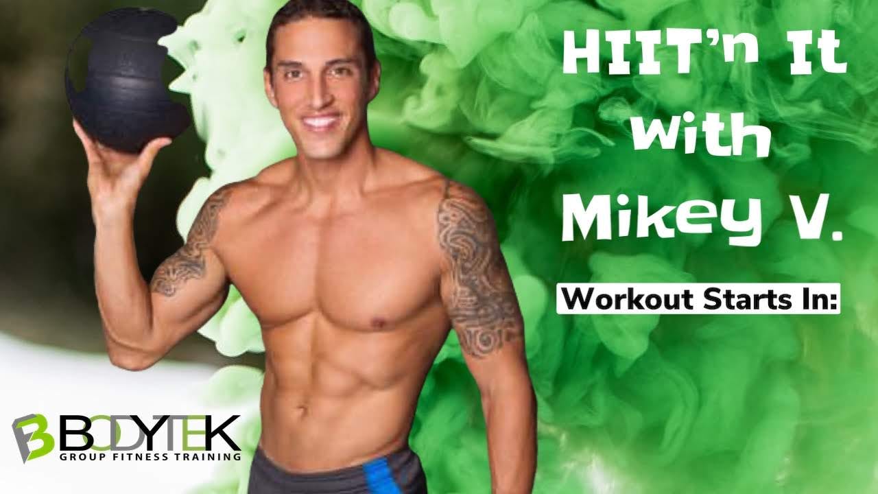 HIIT'n It with Mikey V & Trey - Total Body Kettlebell Workout - Bodytek ...