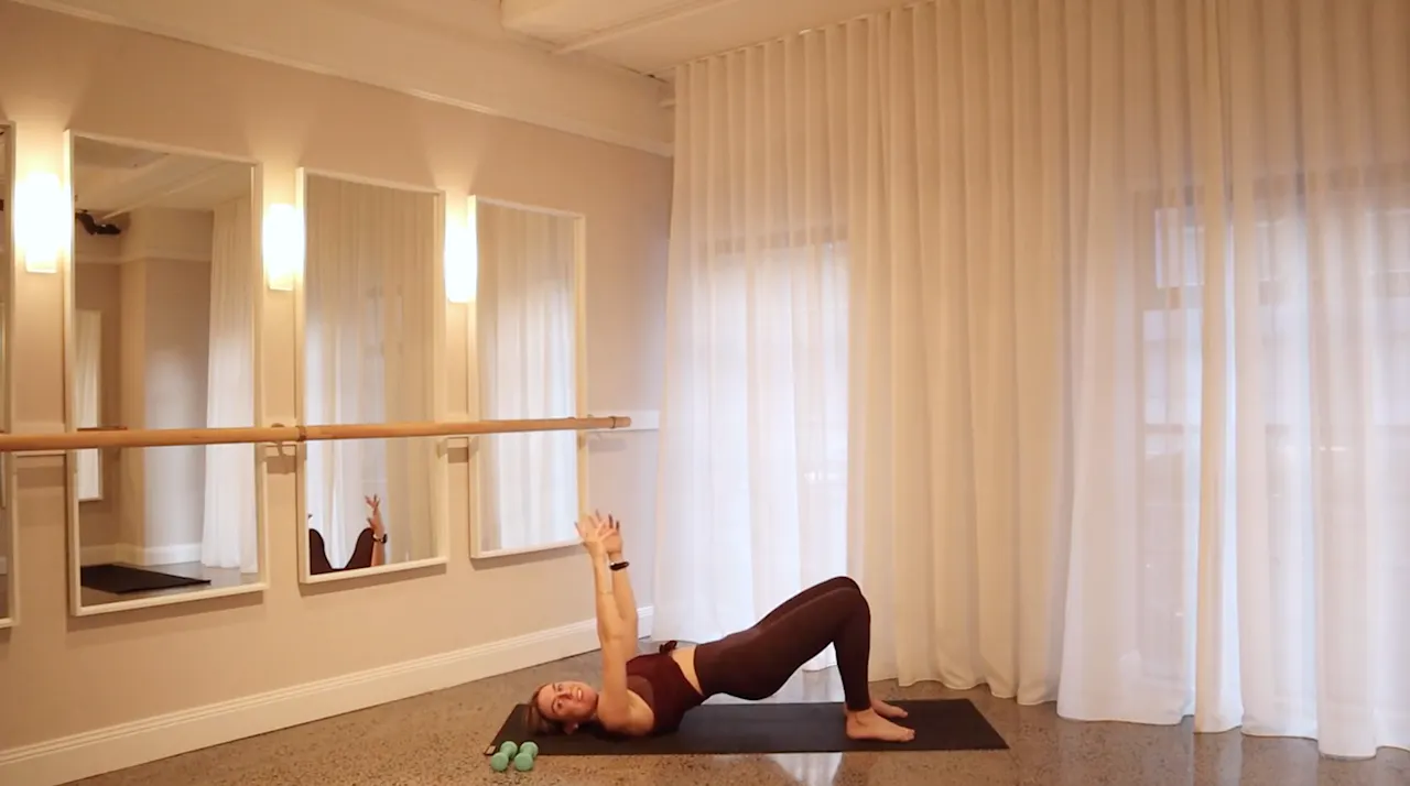 14 Minute Pelvic Curl Focus Bondi Rise On Demand