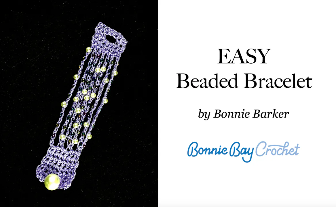 EASY Beaded Bracelet - Bonnie Bay Crochet