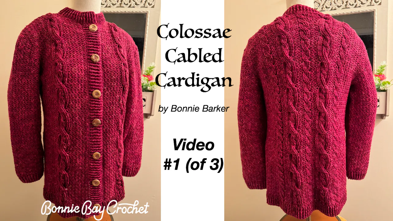 Colossae Sweater - Part 1: The Back - Bonnie Bay Crochet