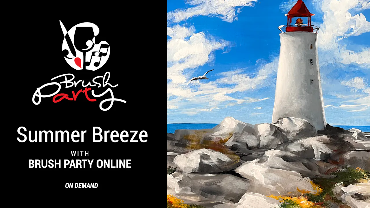 Paint ‘Summer Breeze’ with Brush Party Online - Brush Party Club ...