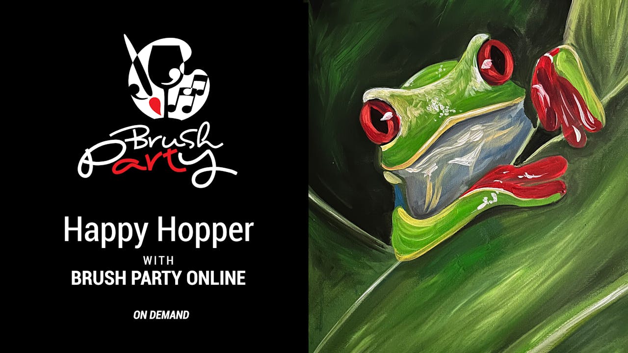 Paint ‘Happy Hopper’ with Brush Party Online - Brush Party Club ...