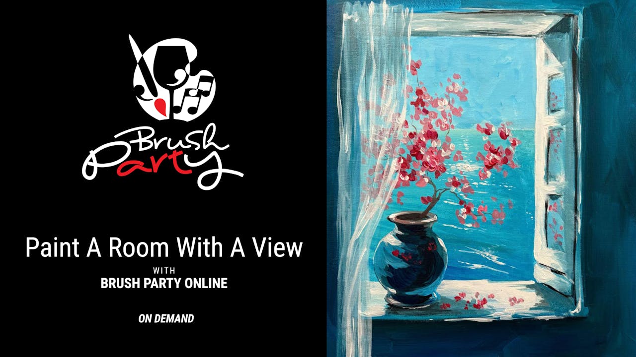 Paint ‘A Room With a View’ with Brush Party Online - Brush Party Club ...