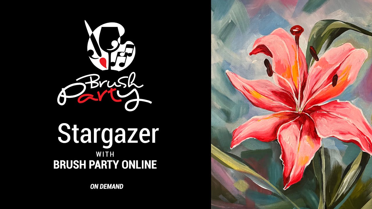Paint ‘Stargazer’ with Brush Party Online - Brush Party Club - Online - On Demand - The Brush ...