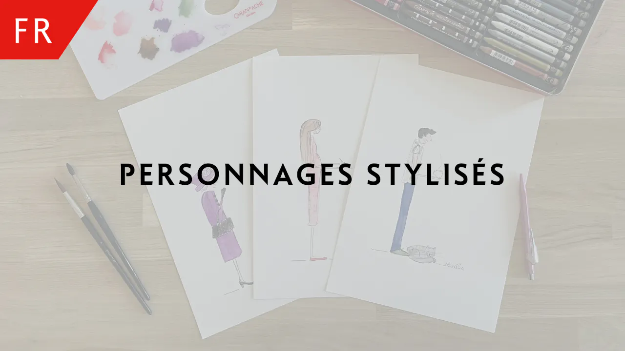 Personnages stylisés – Laureline Manuel-Henchoz - Caran d’Ache Creative ...