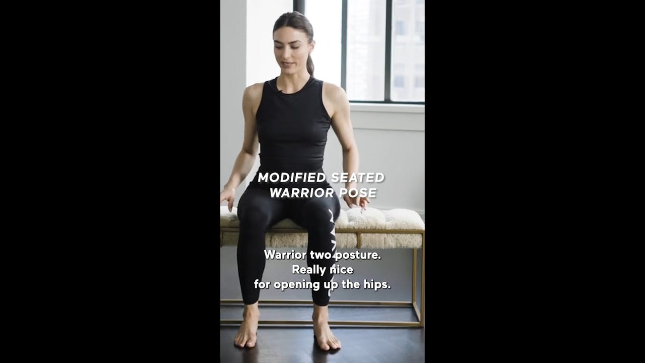 Modified Seated Warrior Pose (Highlight) - CARAVAN